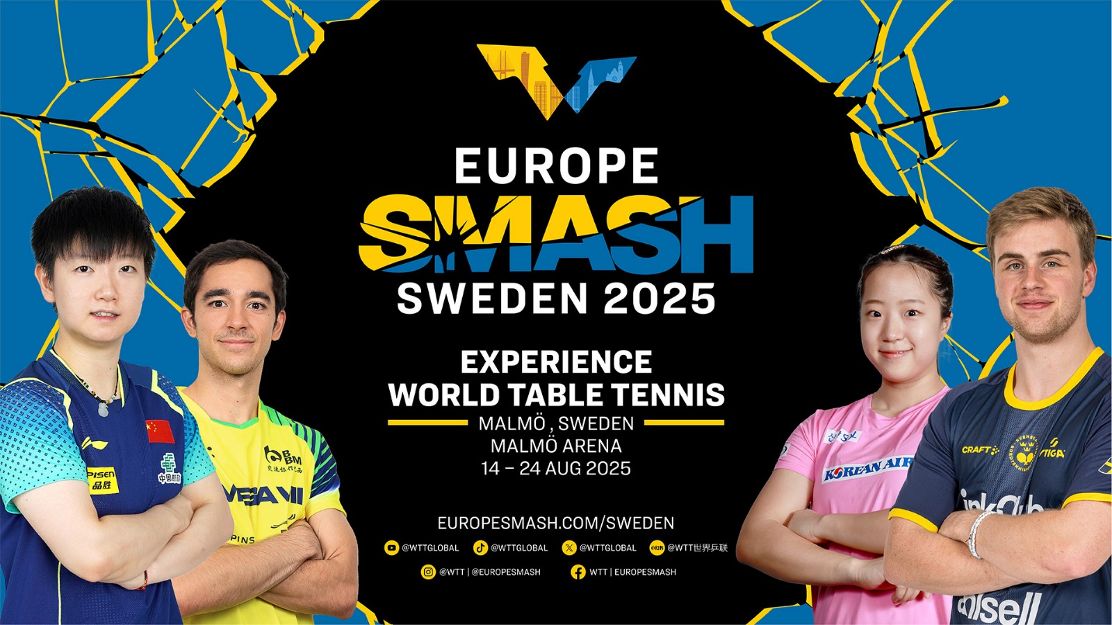 Simon Gauzy Stuns Lin Gaoyuan at WTT Europe Smash 2025 - TT Crunch